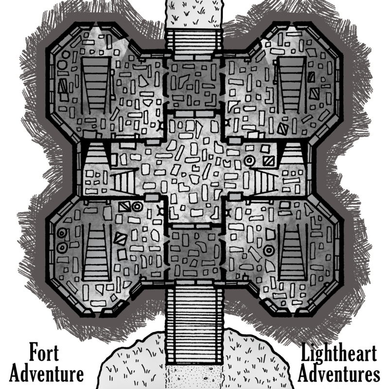 How to Draw a Fort for Your Tabletop Game