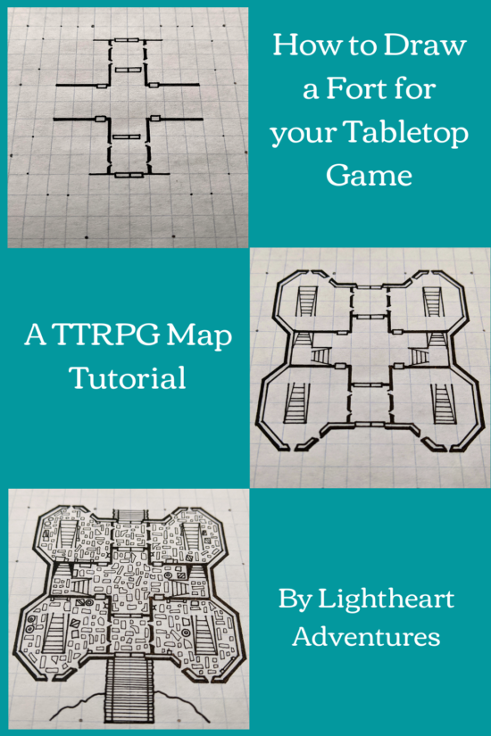 How to Draw a Fort for Your Tabletop Game