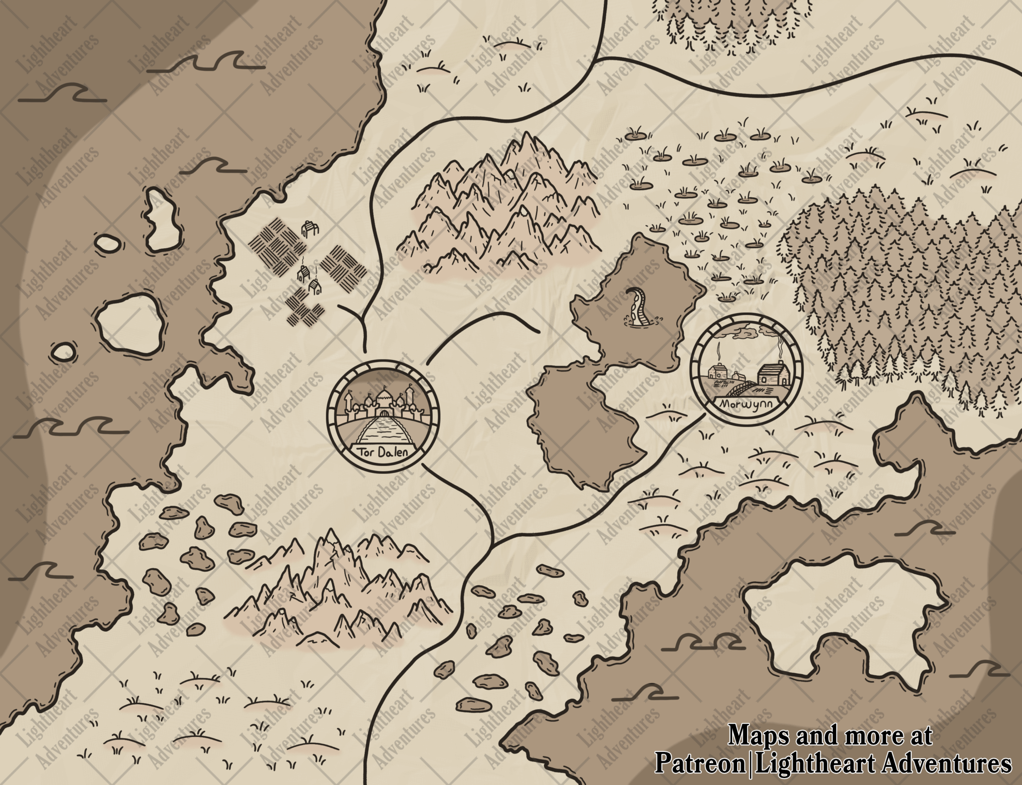 Encounter ideas for your ttrpg world map
